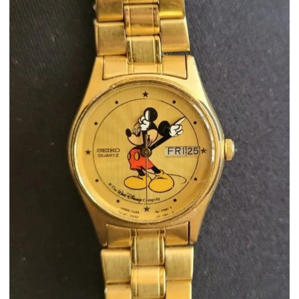 Vintage Men's Seiko Mickey Mouse Watch - Gem